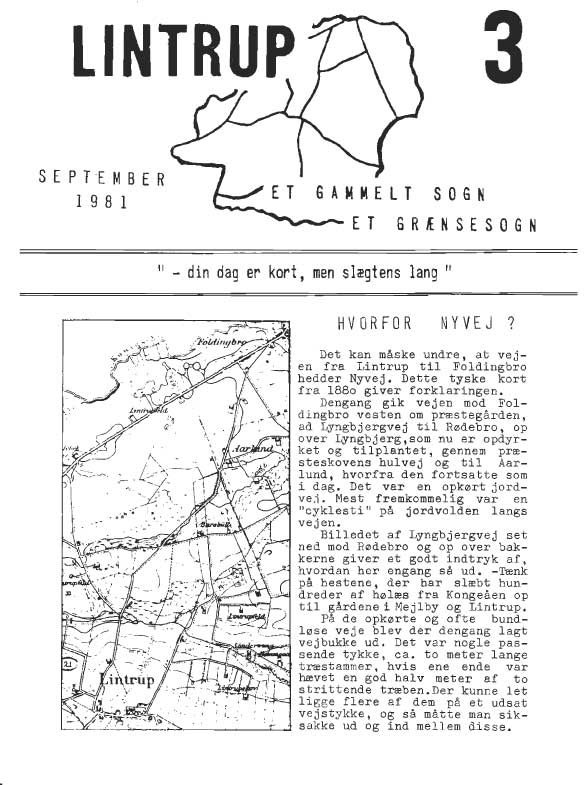 Bladet Lintrup et gammelt sogn – et grænsesogn | Lintrup Hjerting