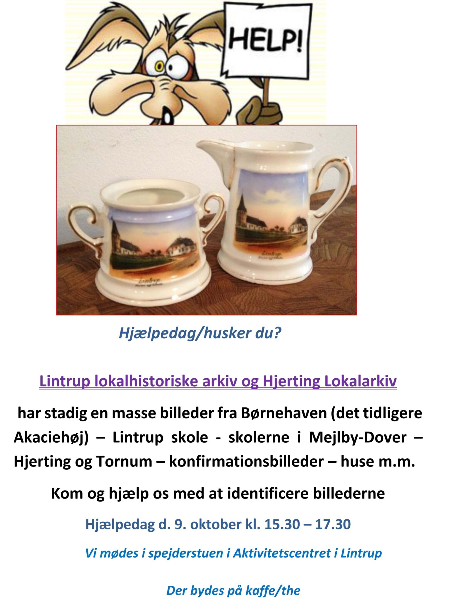 Hjælp Lokalhistorisk arkiv med det du husker – Lintrup Hjerting