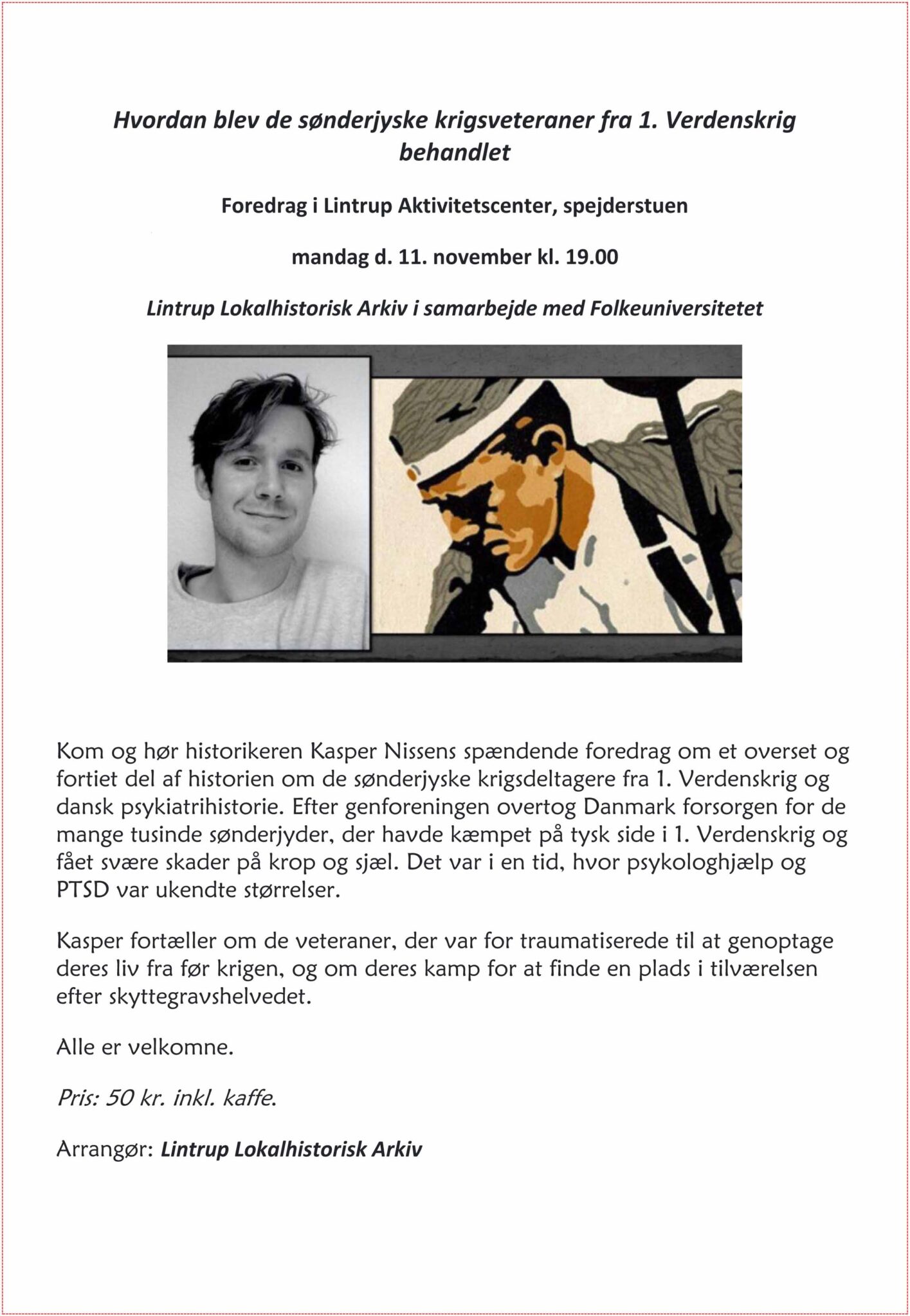 Foredrag om sønderjyske krigsveteraner – Lintrup Hjerting